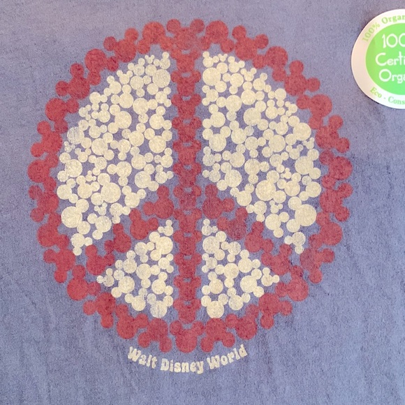 Disney | Tops | Walt Disney Peace Sign Tshirt | Poshmark